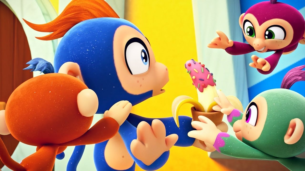 Fingerlings Tales | Boris Can't Eat His Banana | Kids Cartoons - It's A ...